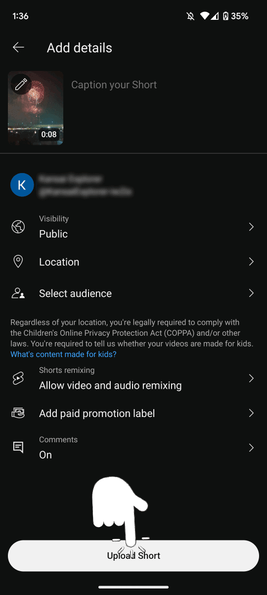 How To Upload A Video To YouTube From Android (The Easy Way) - Capture ...